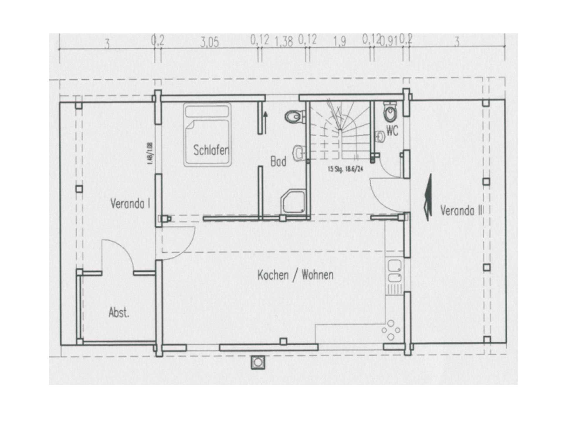 Holzhaus Singleglück - Fullwood Wohnblockhaus | Musterhaus.net